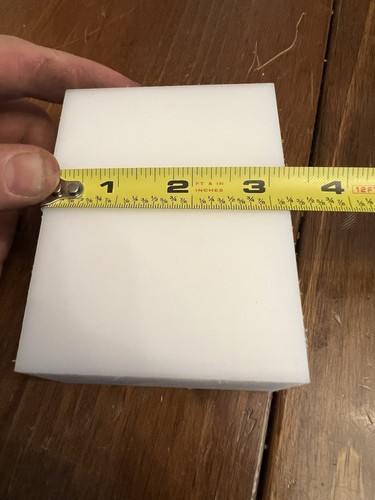 White Acetal Resin Delrin Flat Bar Stock Professional Cut 4.25 x3.1875 ...