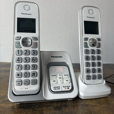 Panasonic KX-TGD530 Cordless Phone Call Block Answering Machine w/ 2 ...
