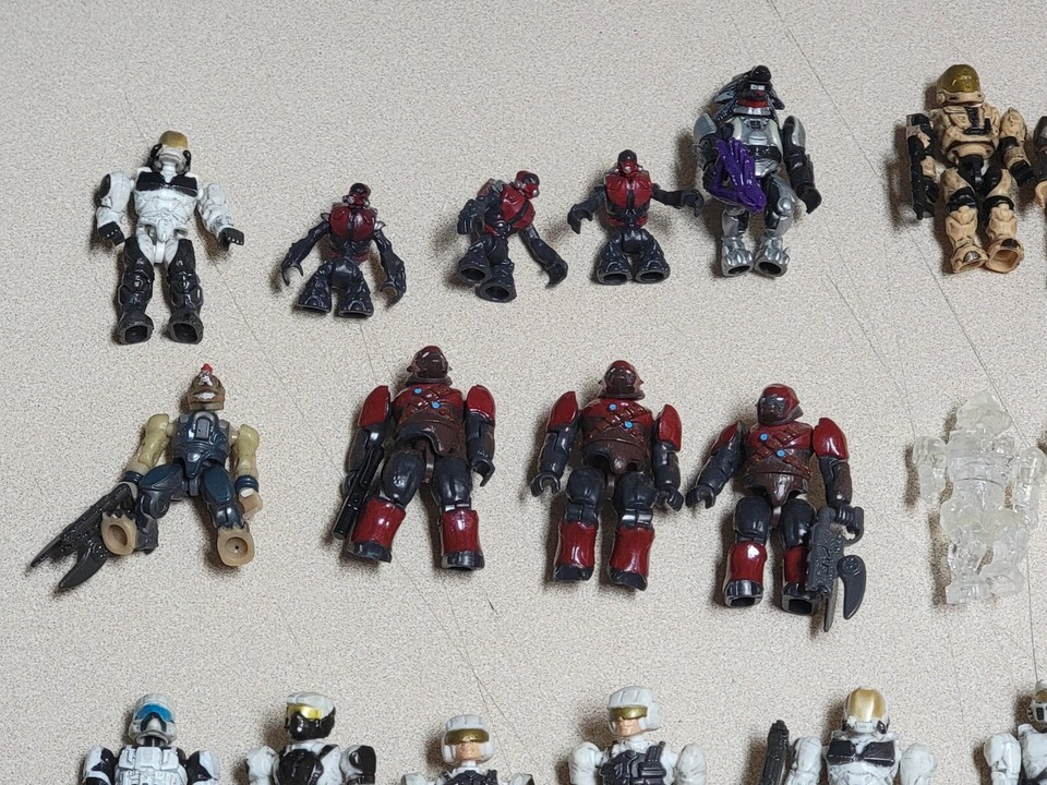 Mega Blocks * HALO Mini Figure Lot Collection 60+ Minifigures * Plus ...
