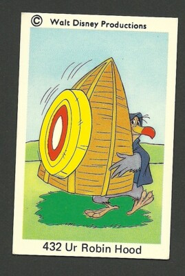 Robin Hood Buzzard Archery Target Vintage 1970s Walt Disney Swedish ...
