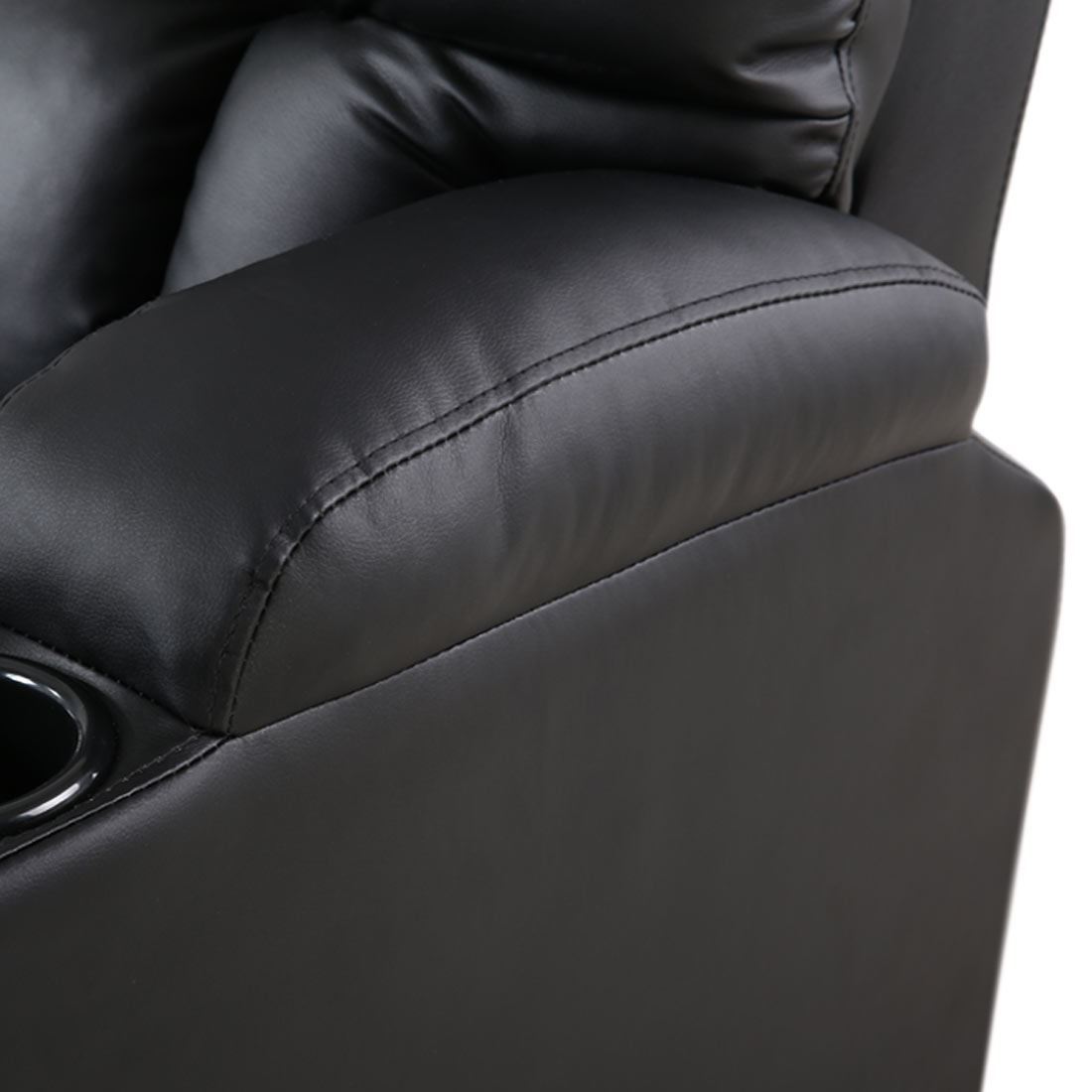 REGAL LEATHER RECLINER CHAIR ROCKING MASSAGE SWIVEL HEATED GAMING SOFA ...