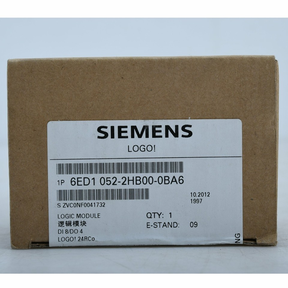 New Siemens 6ED1052-2HB00-0BA6 6ED10522HB000BA6 LOGO 24RCO (AC) logic ...