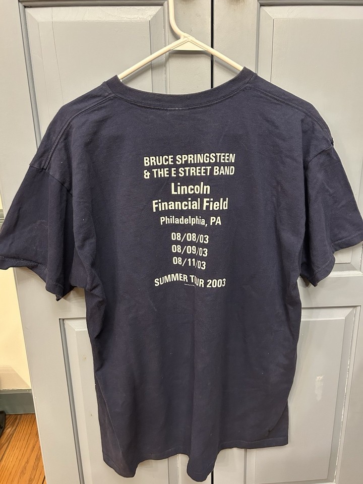 Bruce Springsteen & E Street Band Summer Tour 2003 XL Band T Shirt | eBay