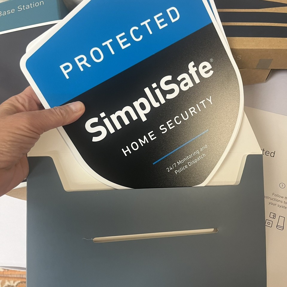 NEW SimpliSafe Home Security Base Station SSBS3 Keypad SSKP3 Yard ...