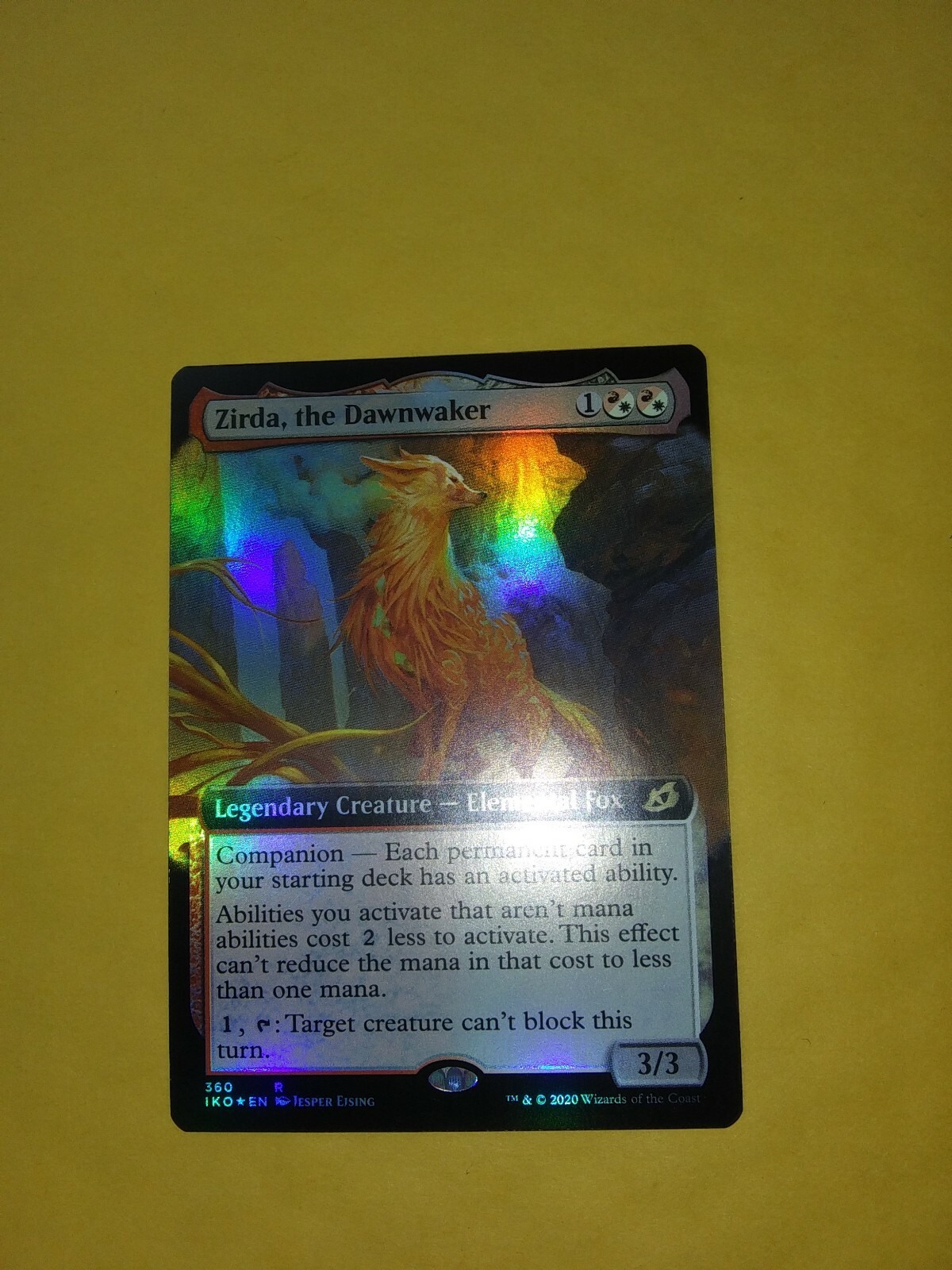 FOIL ZIRDA, THE DAWNWAKER (EXTENDED ART) Ikoria IKO Magic MTG | eBay