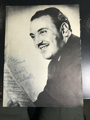 Ted Heath Autograph Big Band Bandleader English Musician Signed Photo ...