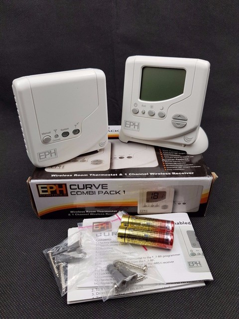 EPH Combi Pack 3 Wireless Room Thermostat & Receiver X5 and One 1 for ...