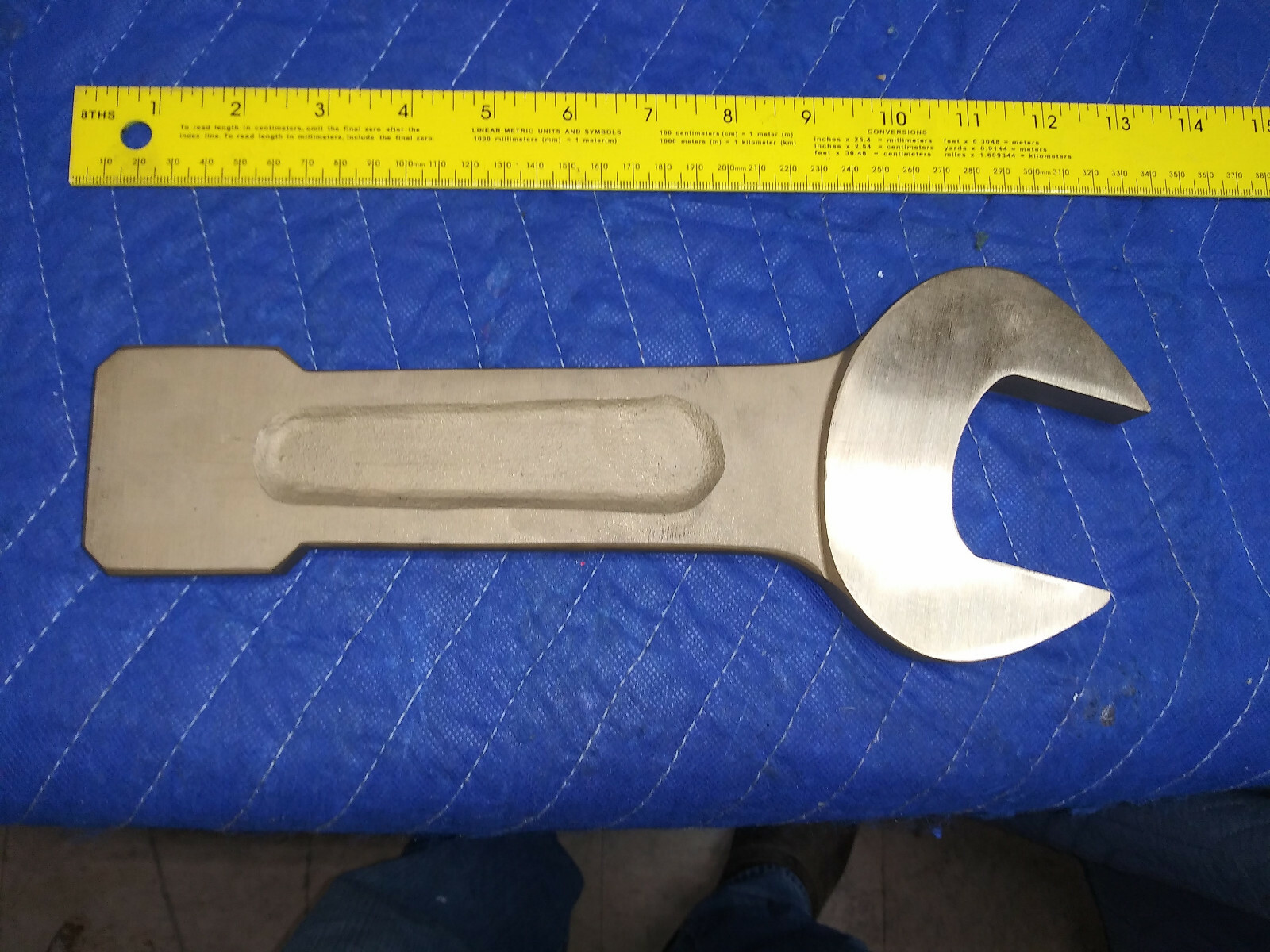 55mm Metric BRASS NON SPARKING SLUGGING HAMMER STRIKING WRENCH NEW DIN ...