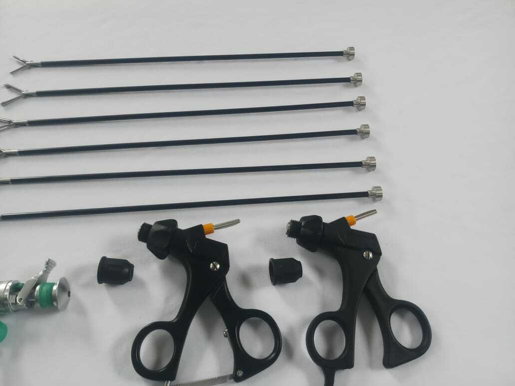 Laparoscopic Trocar Grasper Fenestrated Alligator Inserts With Handle ...