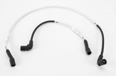 MAGNUM BRAIDED PLUG WIRES SILVER HARLEY FLHT FLHTC ELECTRA GLIDE FLHTCU ...