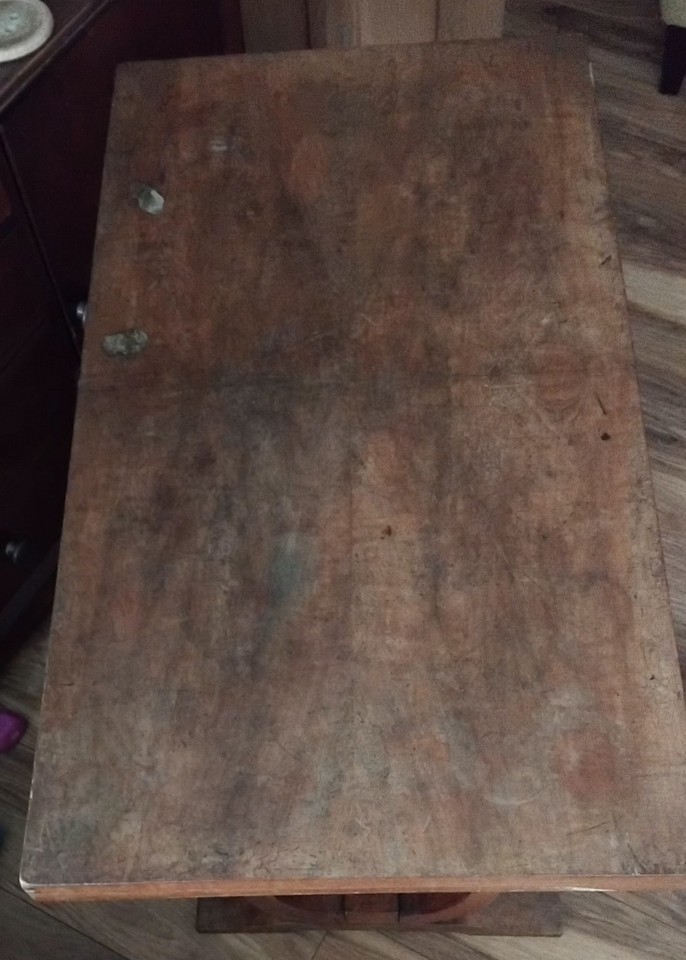 Antique 1920/30 French Walnut Folding Games Table. Art Deco. Mid ...