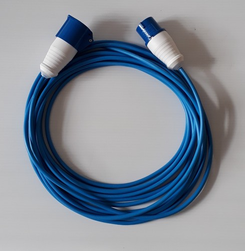 9M CARAVAN/CAMPING HOOK UP CABLE - 16A SITE EXTENSION LEAD - ELECTRIC ...