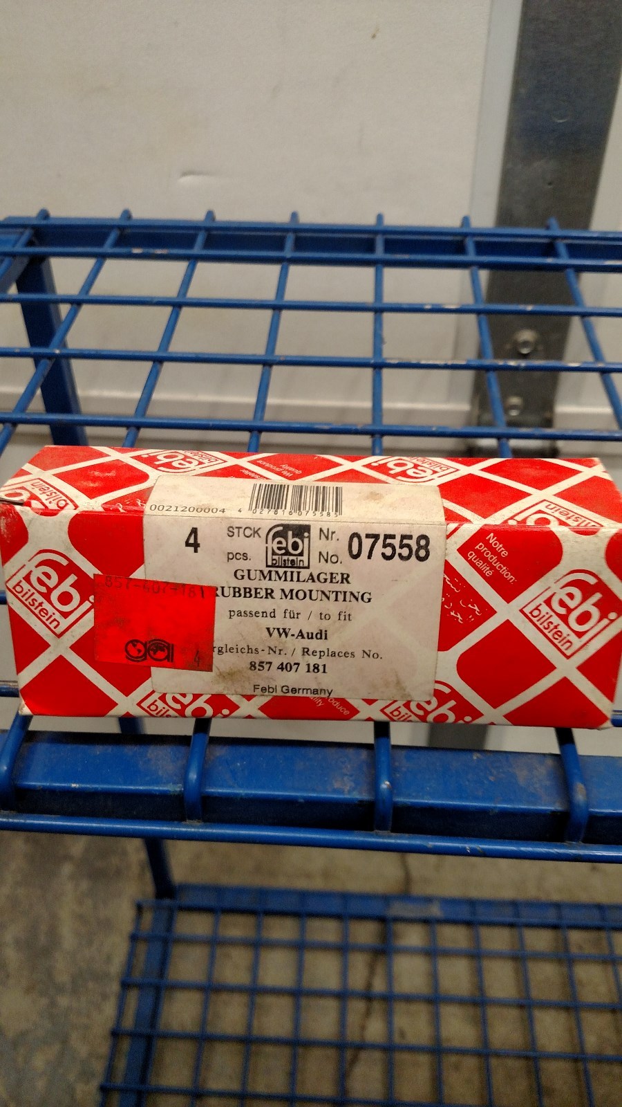 4 X ORIGINAL FEBI 07558 QUERLENKERLAGER LAGER LENKUNG VW PASSAT / AUDI ...