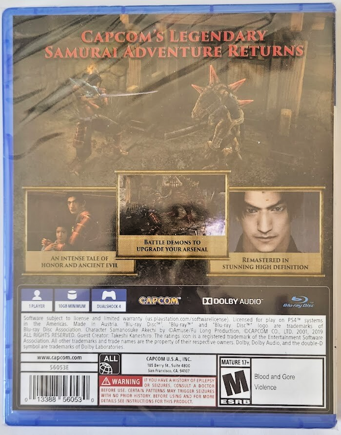 Onimusha: Warlords PS4 Brand New Game [2019 Action] | eBay