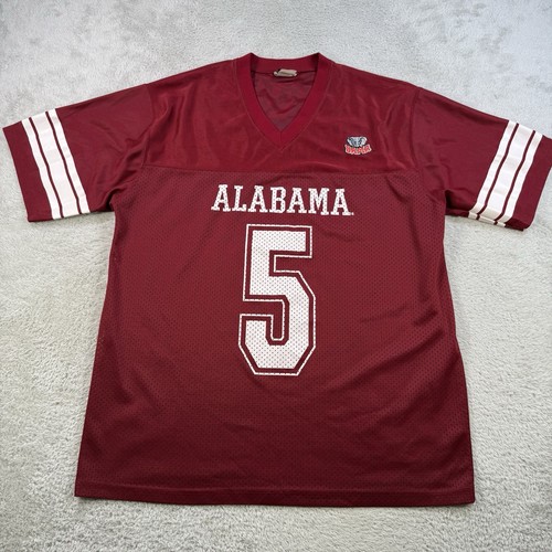 VTG Alabama Crimson Tide Jersey Mens XL Red Signal Football #5 Mesh Y2K ...