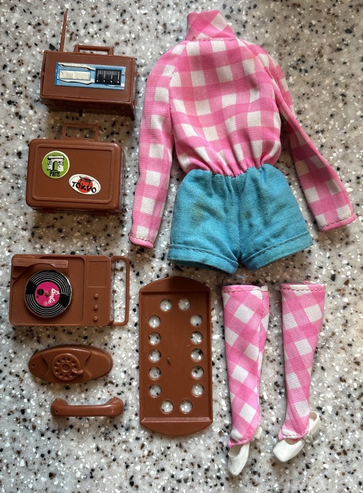 1972 Original Vintage Barbie Talking Busy Steffie Outfit & Accessories ...