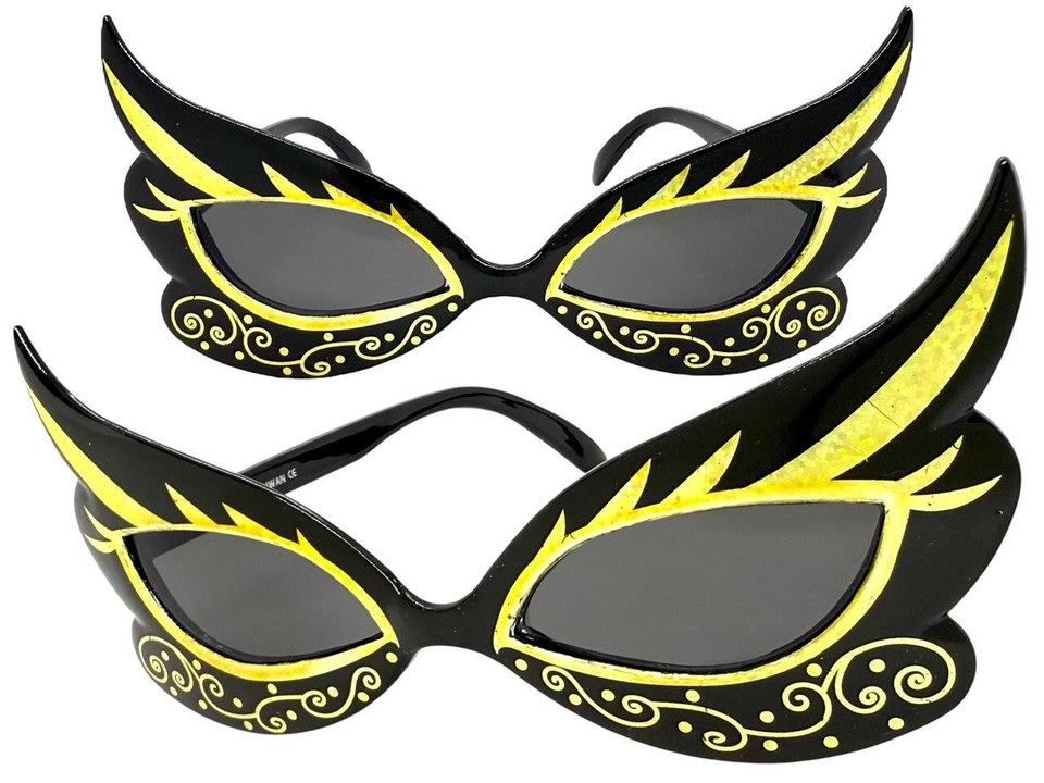 Mardi Gras Costume Party Club Raver Festival Beach Bold SUN GLASSES Fun ...