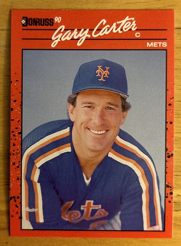 1990 Donruss Gary Carter Baseball Card #147 Mets Catcher High Grade NM ...