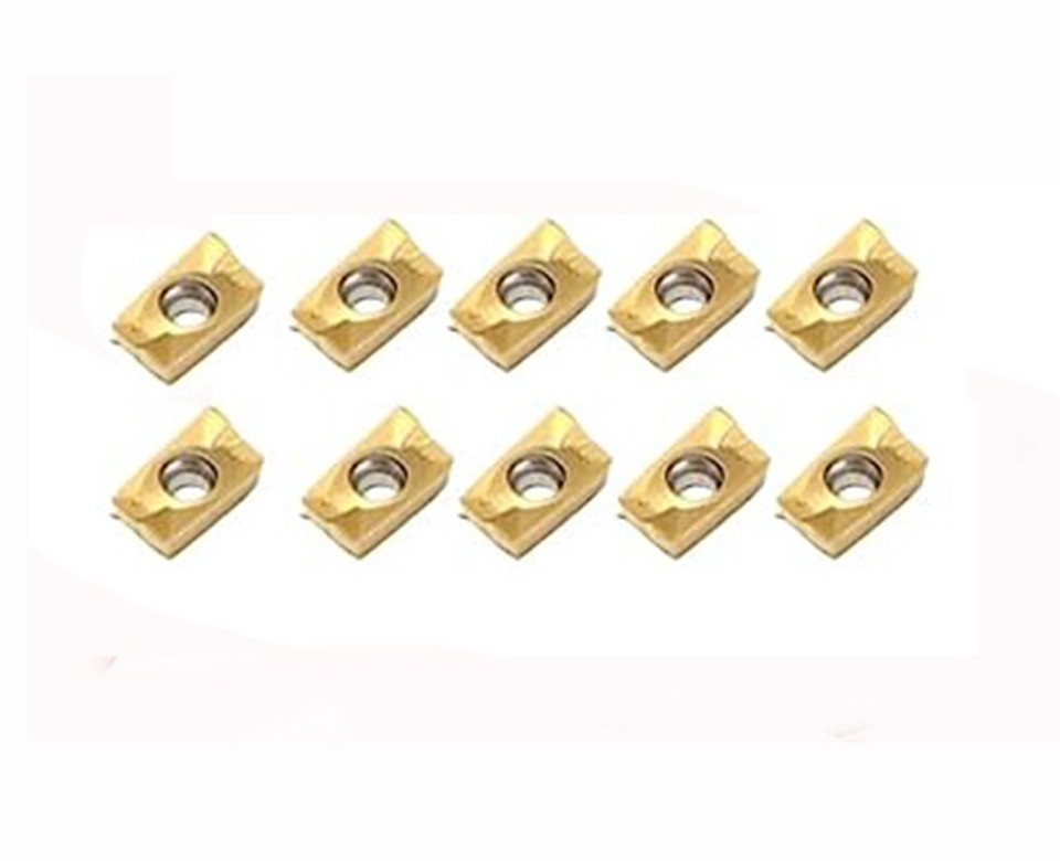 10Pc APMT1604 Carbide Insert Face End Mill Shell Cutter R8 FMB22 Arbor ...