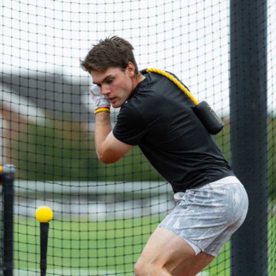 The Rope Bat - Baseball / Softball Swing Trainer w/ 12 Training Balls ...