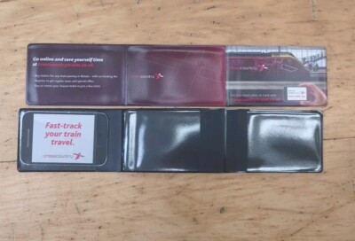 2x Crosscountry Trains Ticket Wallet Oyster card and pass holder XC ...