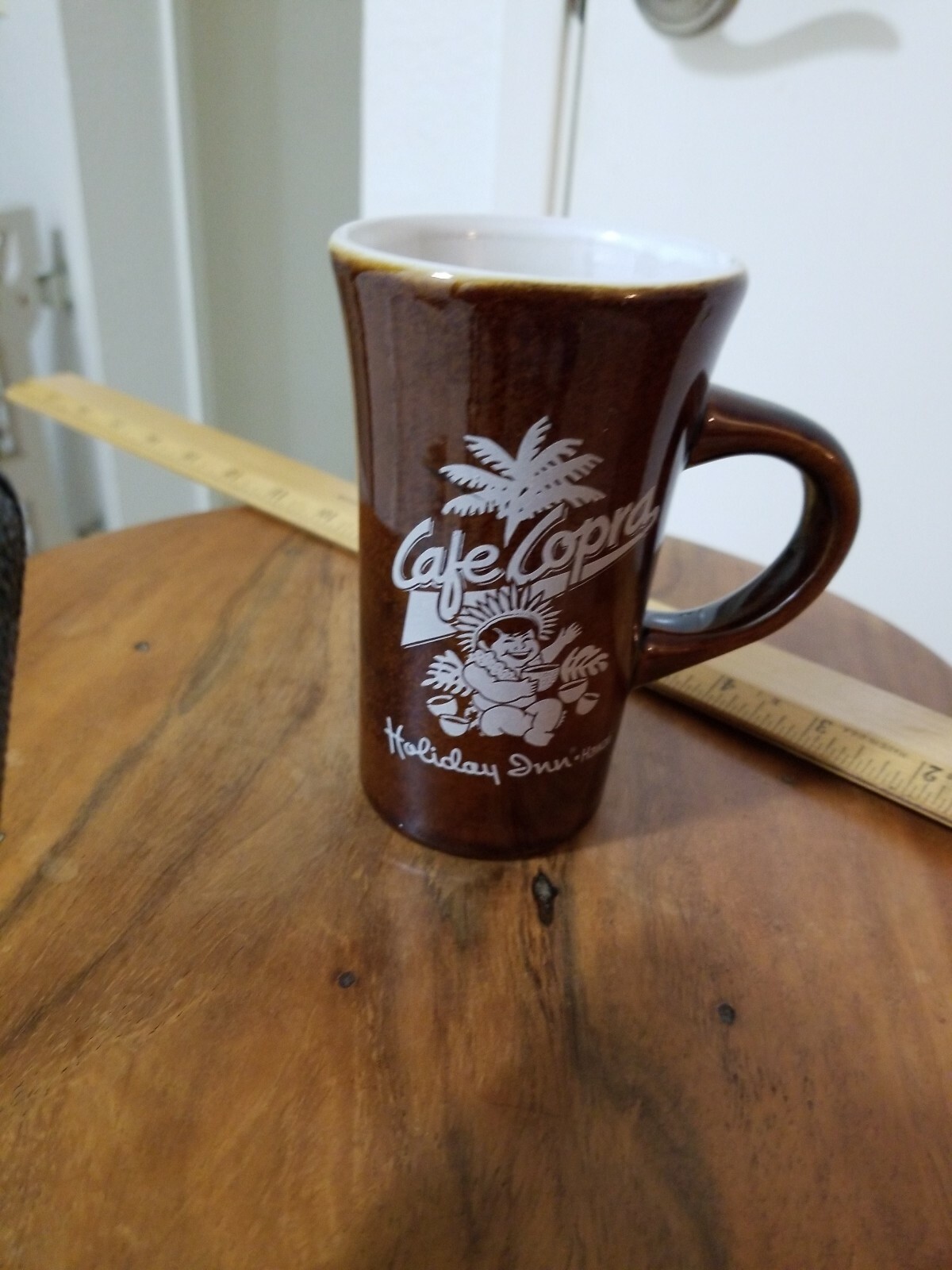 VTG HOLIDAY INN Coffee Mug Cup Hawaii Cafe Copra Stoneware DAGA HAWAII ...