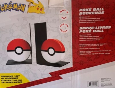 Pokemon Official Licensed Pokeball Bookends Brand New Heavy over 7 LBS ...