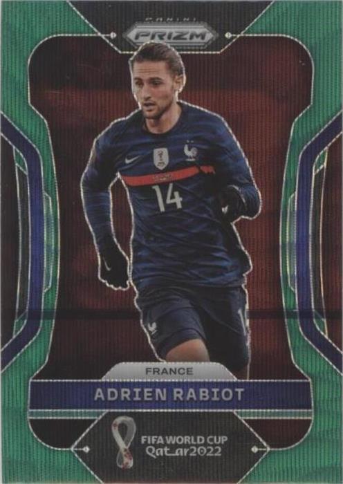 2022 Panini Prizm World Cup Qatar - Adrien Rabiot #95 Green Wave Prizm ...