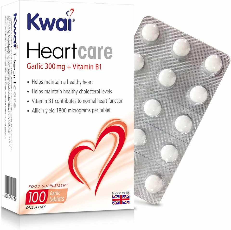 Kwai Heartcare | 100 Tablets | Garlic Capsules Odourless High Strength ...