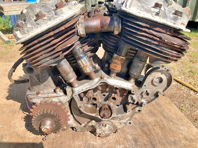 1947 48 ? Vintage Indian Chief Parts engine CDH 225 B Used for ...