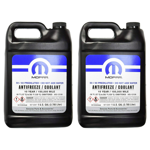 2X 3.785L MOPAR VIOLET LIQUIDE REFROIDISSEMENT POUR DODGE CHRYSLER JEEP ...
