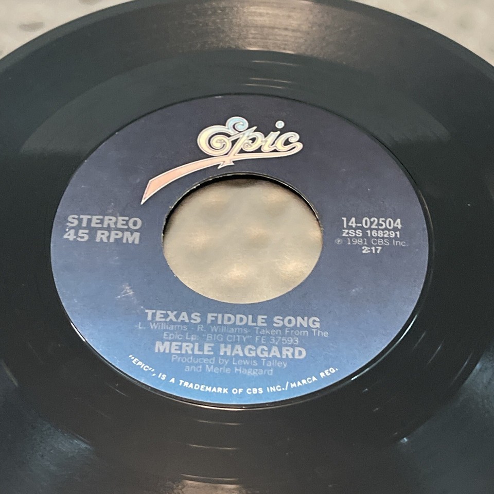 MERLE HAGGARD - TEXAS FIDDLE SONG / MY FAVORITE MEMORY - 14-02504 45RPM ...