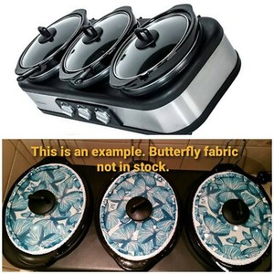 Slow Cooker Covers for Westinghouse 3 Pot 2.5ltr OVAL slowcooker lids ...