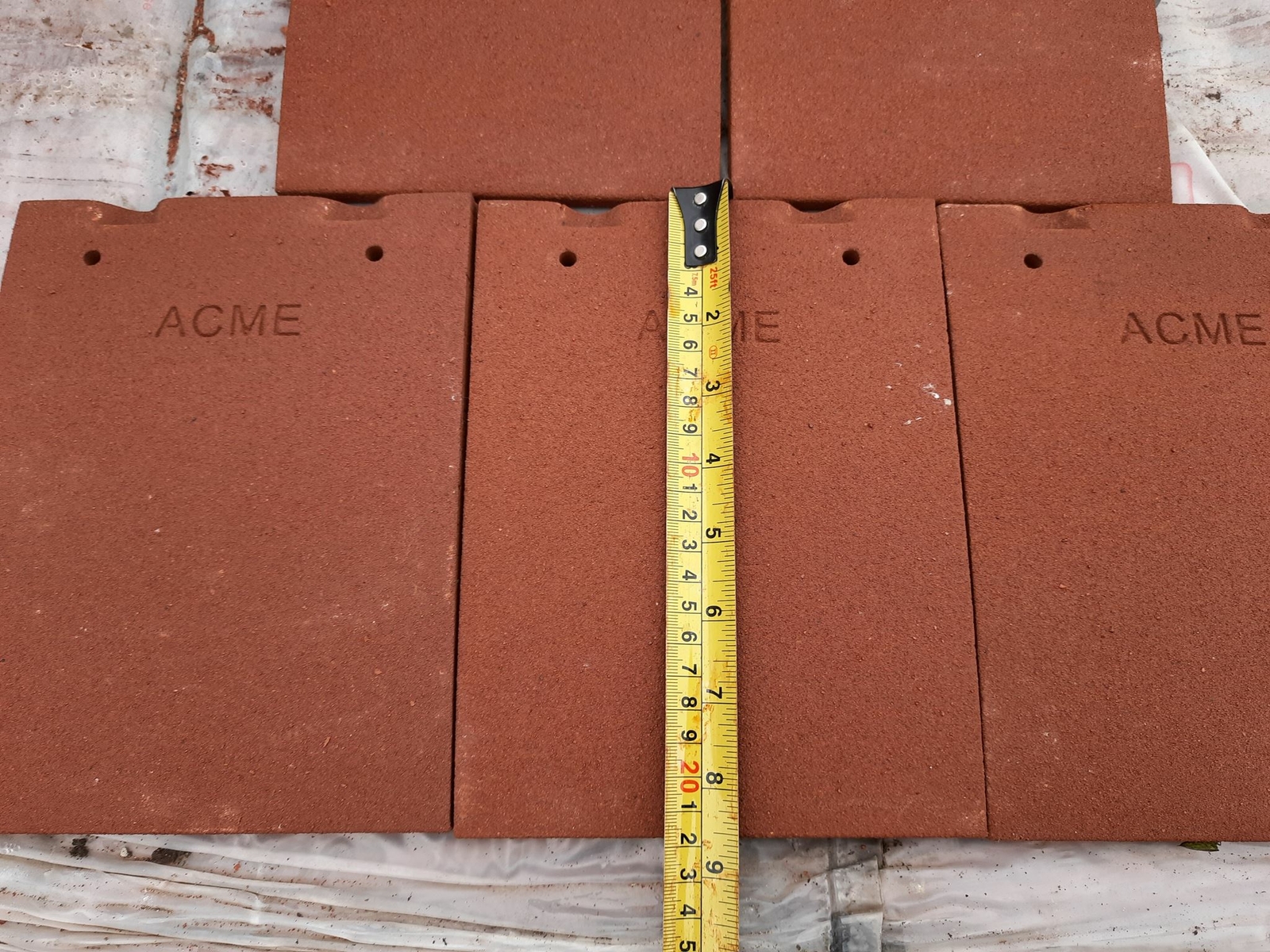 Marley Eternit New Acme Clay Eave Roof Tiles Red Sandfaced Per 100 ...