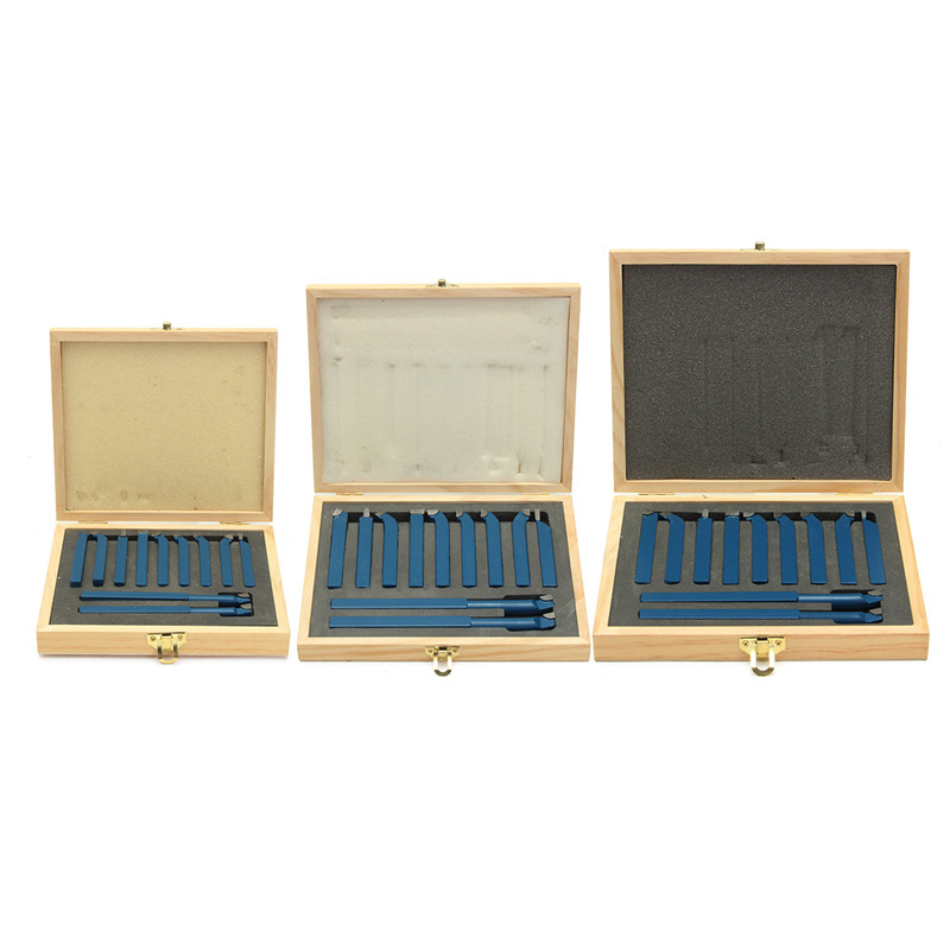 Mini Lathe Tool Set Carbide Tip Metal Cutting Turning Boring Bit Lathe ...