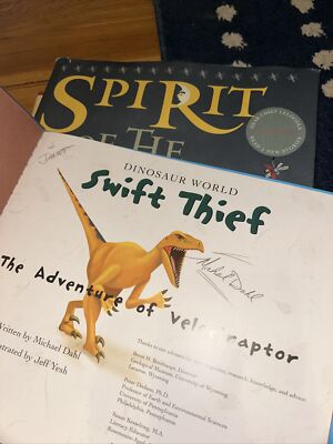 Signed copy Of Swift Thief: The Adventures of Velociraptor by Dahl ...