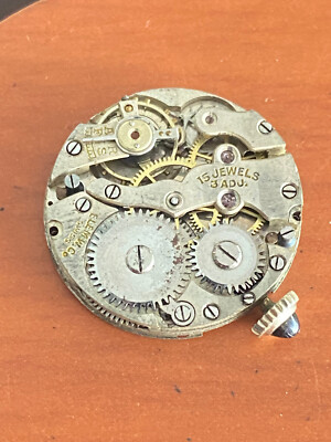 VINTAGE LADIES SWISS ELEM WATCH CO. WRIST WATCH MOVEMENT, NOT RUNNING ...