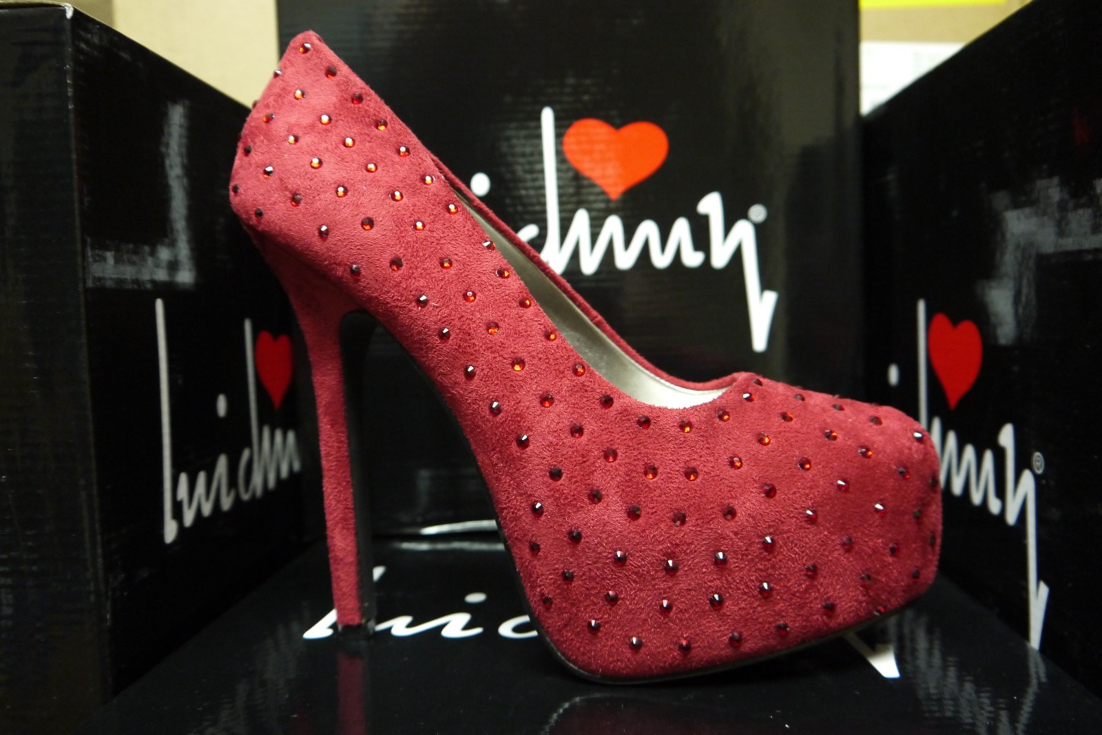 Luichiny Violet in Red High Heels Brand New Size 6 6.5 7 7.5 8 8.5 9 10 ...