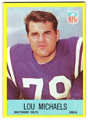 Lou Michaels 1967 Philadelphia NFL Football Card # 22 Colts | eBay