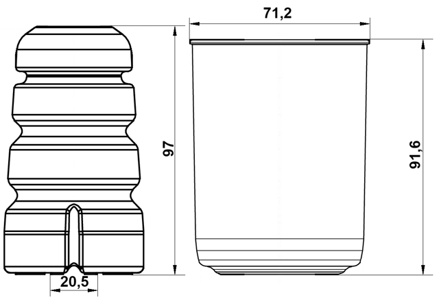 Jounce Bumper Boot Kit Front Strut Febest ADSHB-Q5F-KIT OEM 8K0412137A ...