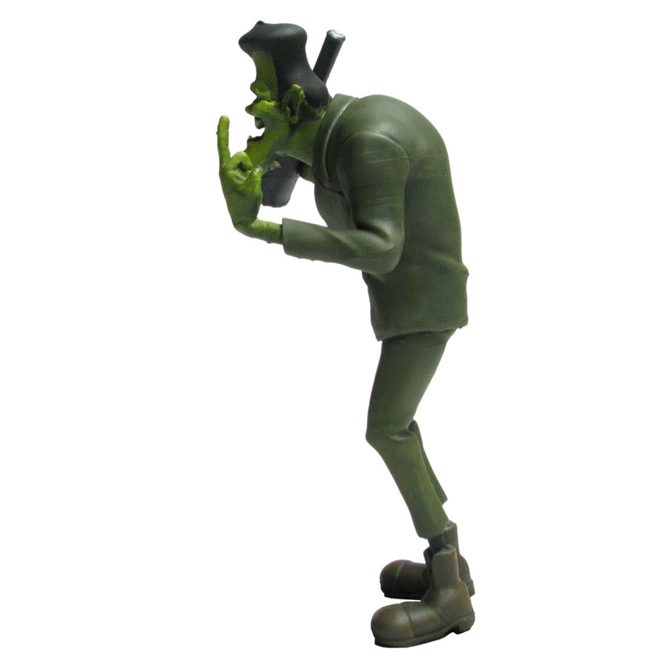 Jimmy Flintstone "Groovy Goolies Franky" giving the bird resin model ...