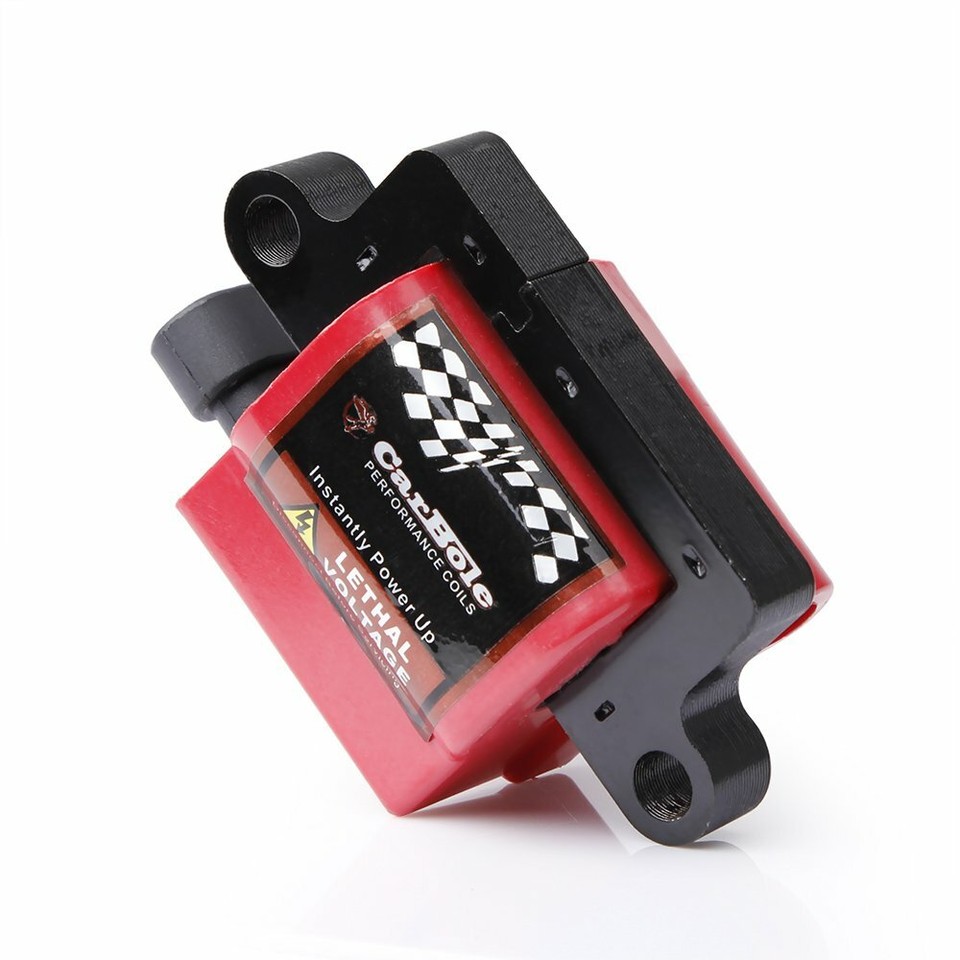 8 Spark Plugs & 8 Red Square Ignition Coils For Chevy for LS2 LS4 LS7 ...