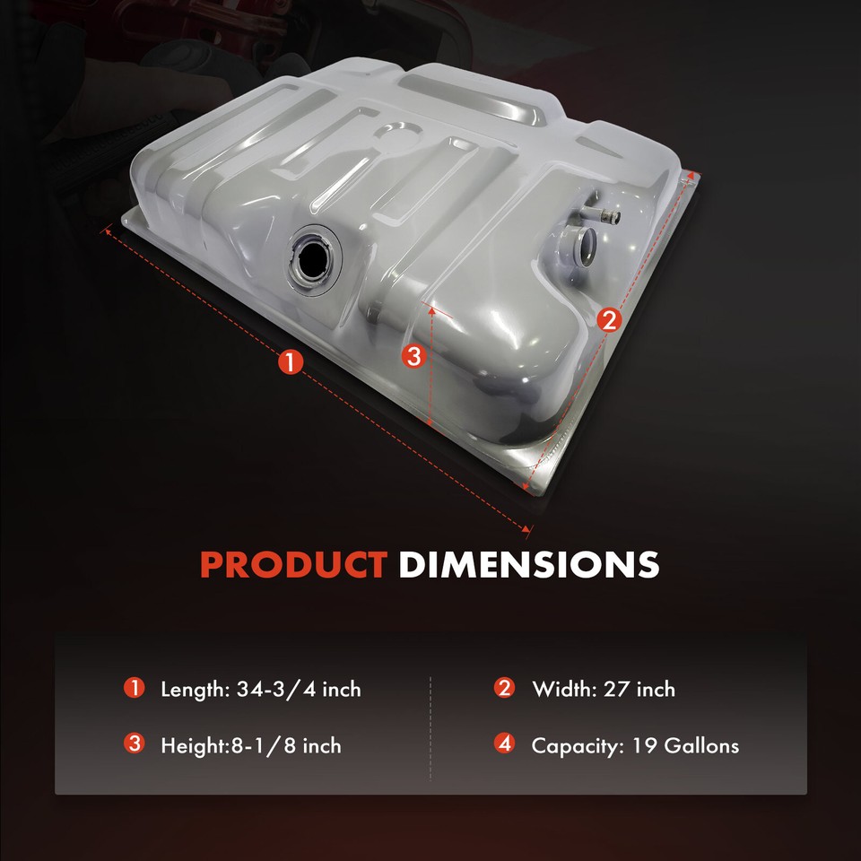 19 Gallons Fuel Tank for Ford F-100 1974-1978 F-150 F-350 75-78 F-250 ...