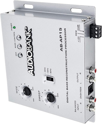AP15-1/2 Din Car Audio Digital Bass Processor, Sound Restoration ...