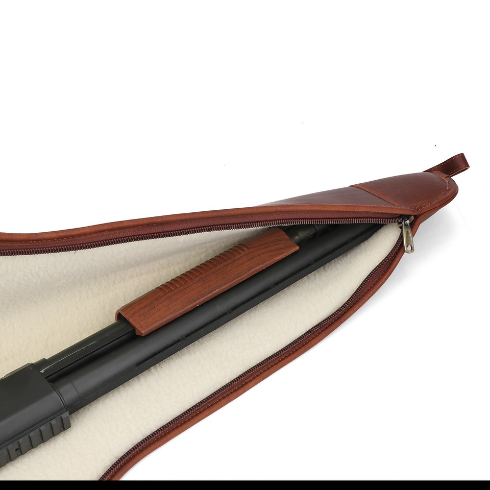 Leather Rifle Carrying Scope Case Soft Gun Slip Storage Sling Bag ...