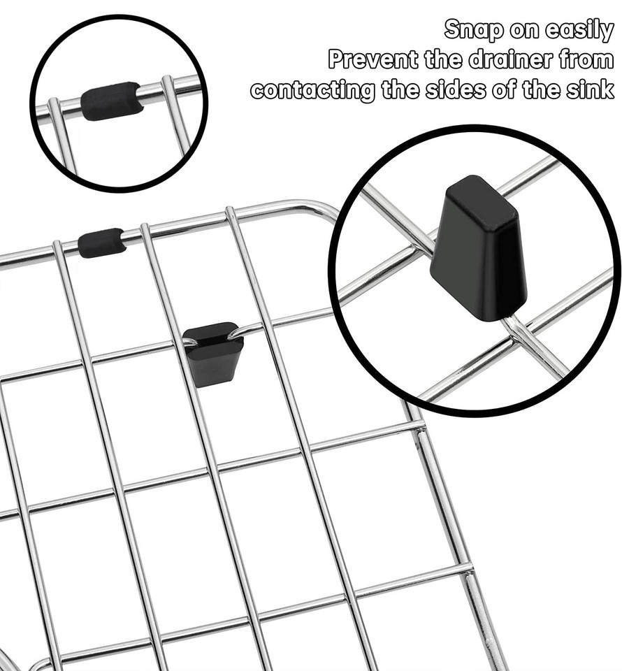 30 PCS Rubber Feet for Sink Grid Kitchen Sink Rack Feet Protectors ...