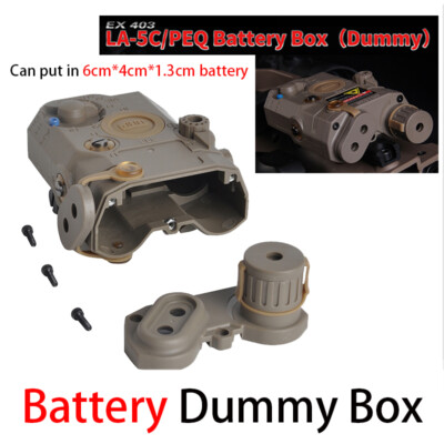 Tactical PEQ15 Battery Dummy Case Airsoft AEG PEQ-15 Batteries Box | eBay