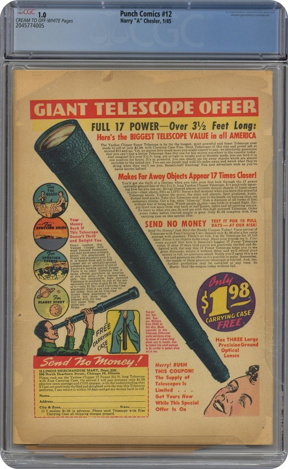 Punch Comics #12 CGC 1.0 1945 2045774005 | eBay