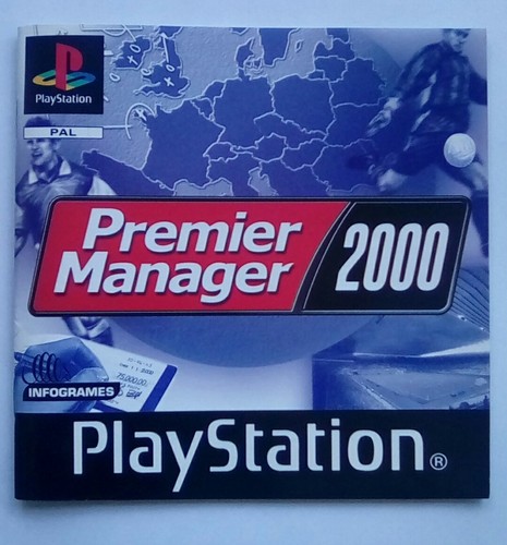 *INSTRUCTIONS ONLY* Premier Manager 2000 Manual PS1 PSOne Playstation ...
