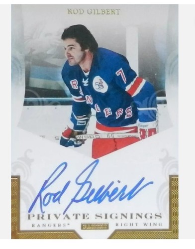 Rod Gilbert Ny Rangers HoF Signed 2011 panini private signings | eBay
